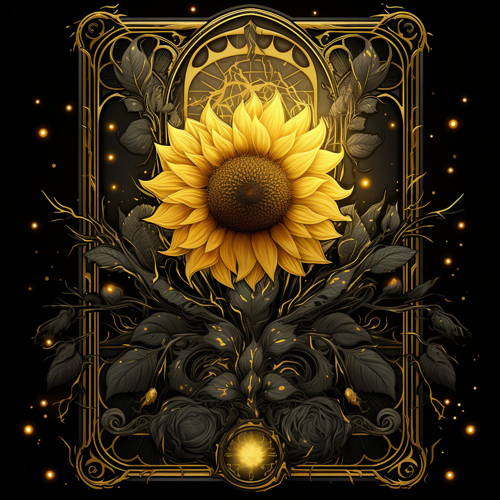 Tarot style，Kuro card，the sun，Religious elements，s-豆友tc1U的文本出图-自由创作作品