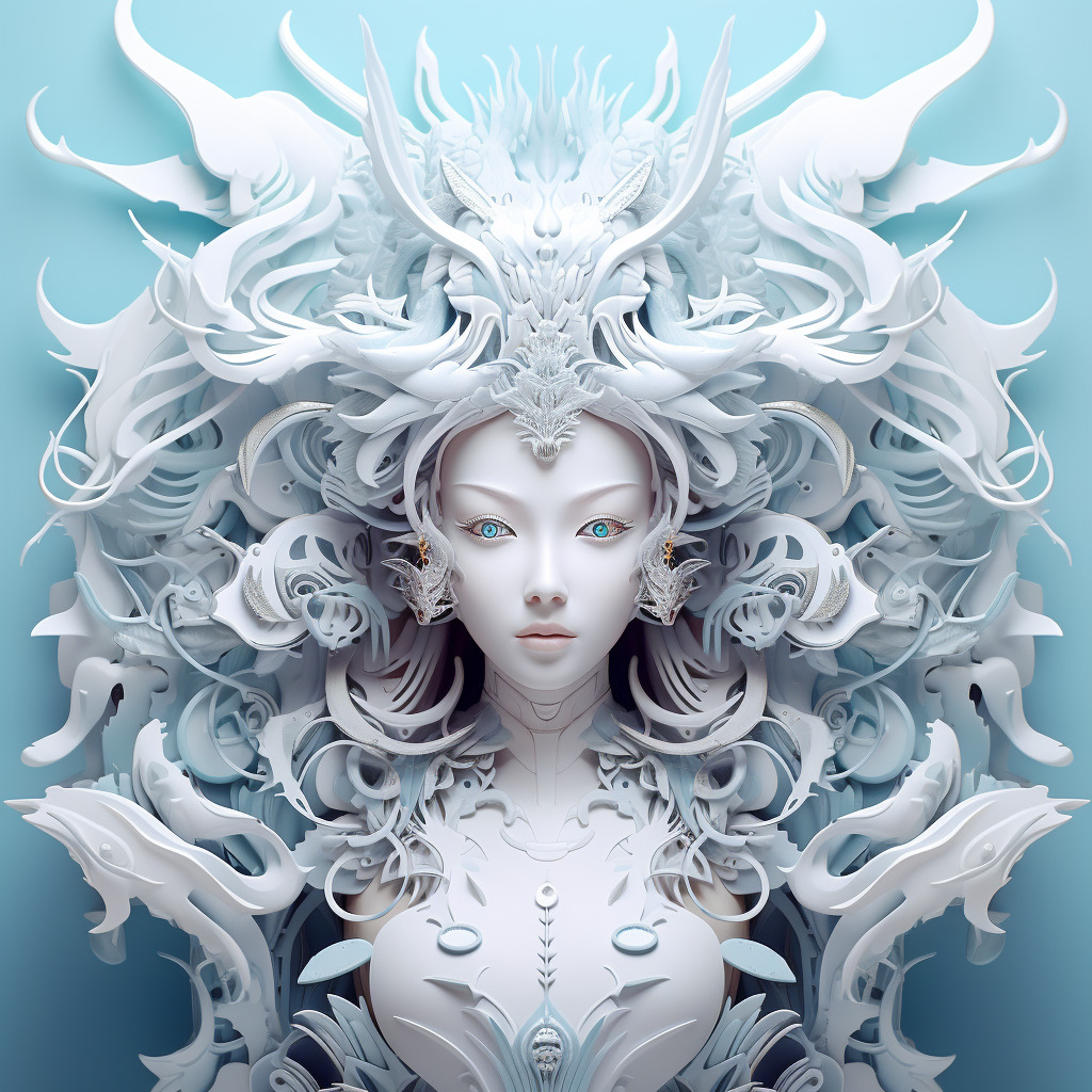 创美AI3D立体，纯白，品牌名称标识， 文字与图形组合标识-豆友Wwig的文本出图-自由创作作品