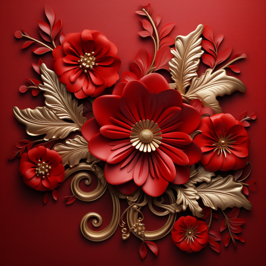 摆件华丽，纯色背景，-豆友lMAw的文本出图-自由创作作品