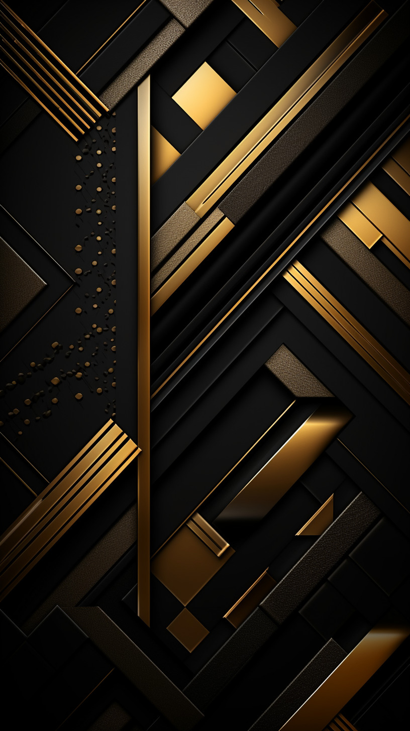 Black and gold blend background, light and shade i-豆友j6iY的Midjourney作品 ...