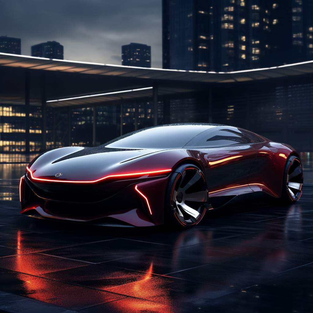 比亚迪概念汽车设计，科幻风格，跑车，自然环境-Deegle的Midjourney作品-豆绘AI - 专业且免费的在线AI绘图设计平台，轻松创作无限可能