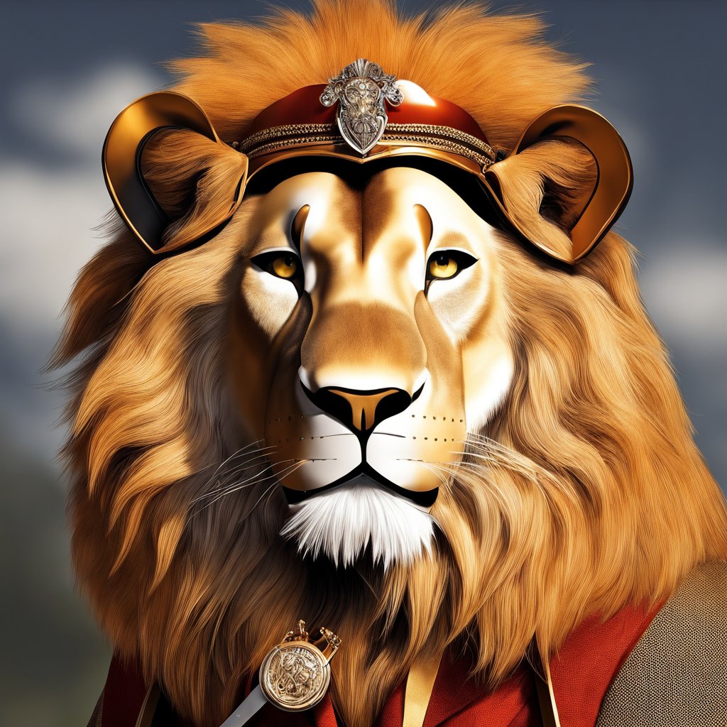 穿着狮子服装的ip形象-豆友BrRg的文本出图-自定义创作作品