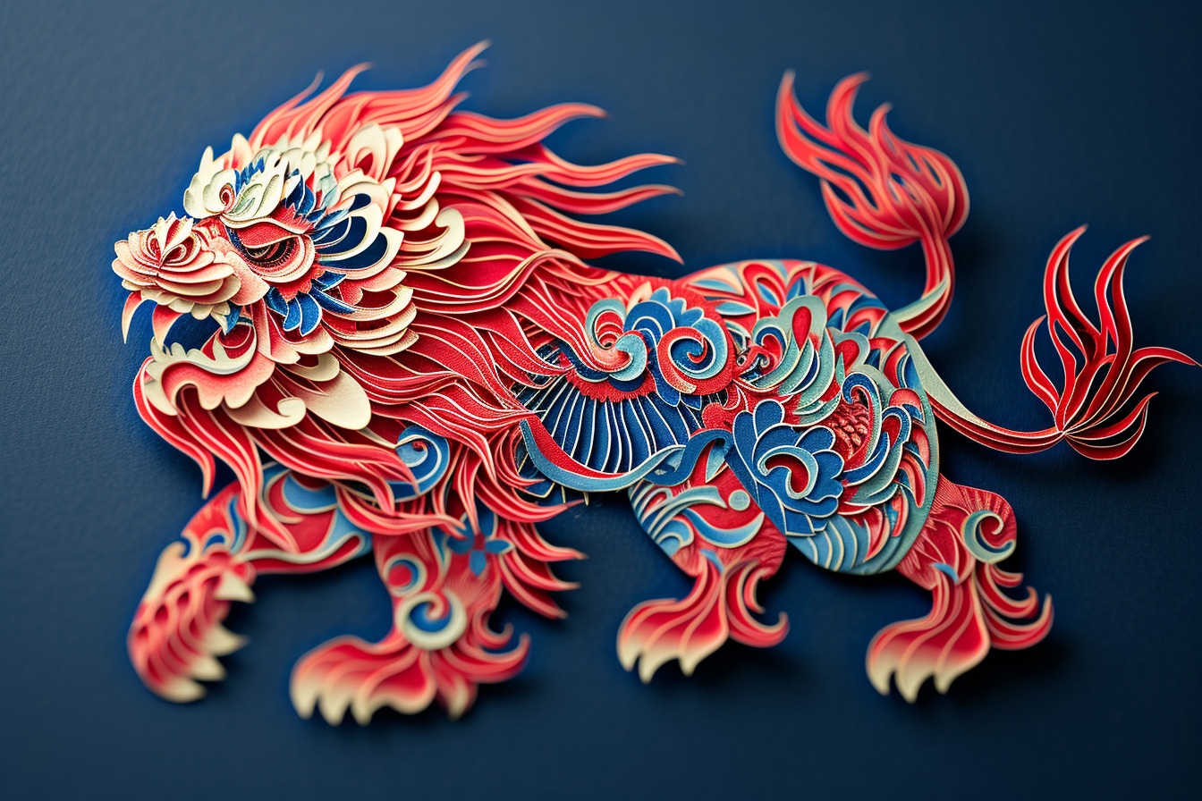A picture of the Chinese traditional zodiac loong -阿庸的文本出图-Midjourney模型作品