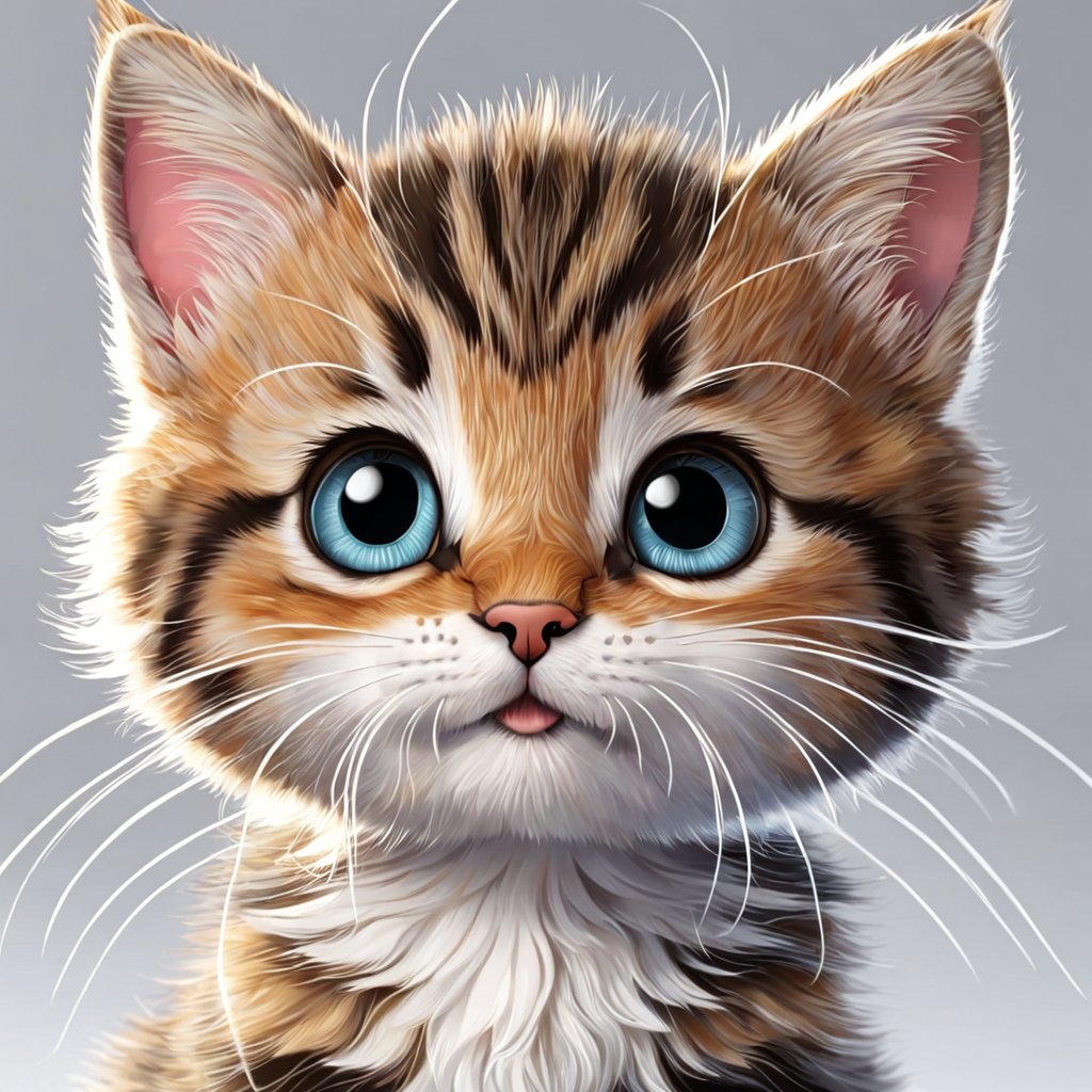 一只可爱人物化卡通猫咪-豆友HIWY的文本出图-自定义创作作品