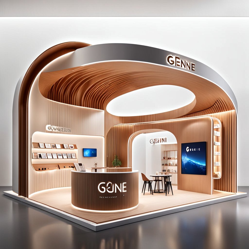 Vincent Tu, a booth built on a rectangular open sp-豆友ePGo的文本出图-自定义创作作品