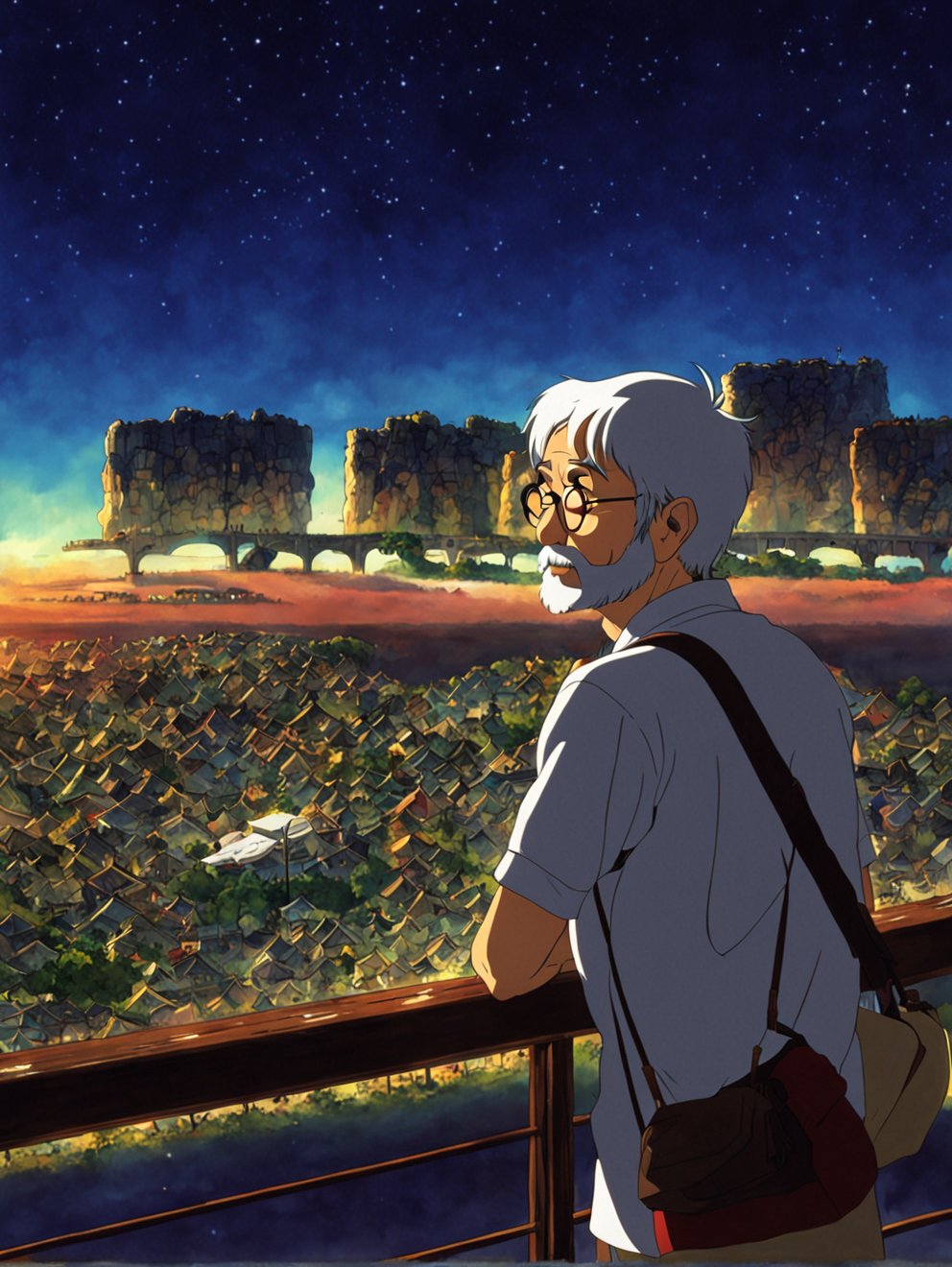 宫崎骏动漫风-豆友r_7c的以图出图-通用模式作品
