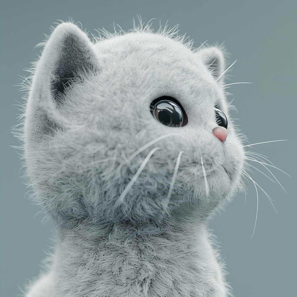 Closeup of the cat, very cute movements, personifi-豆友9907的文本出图 ...