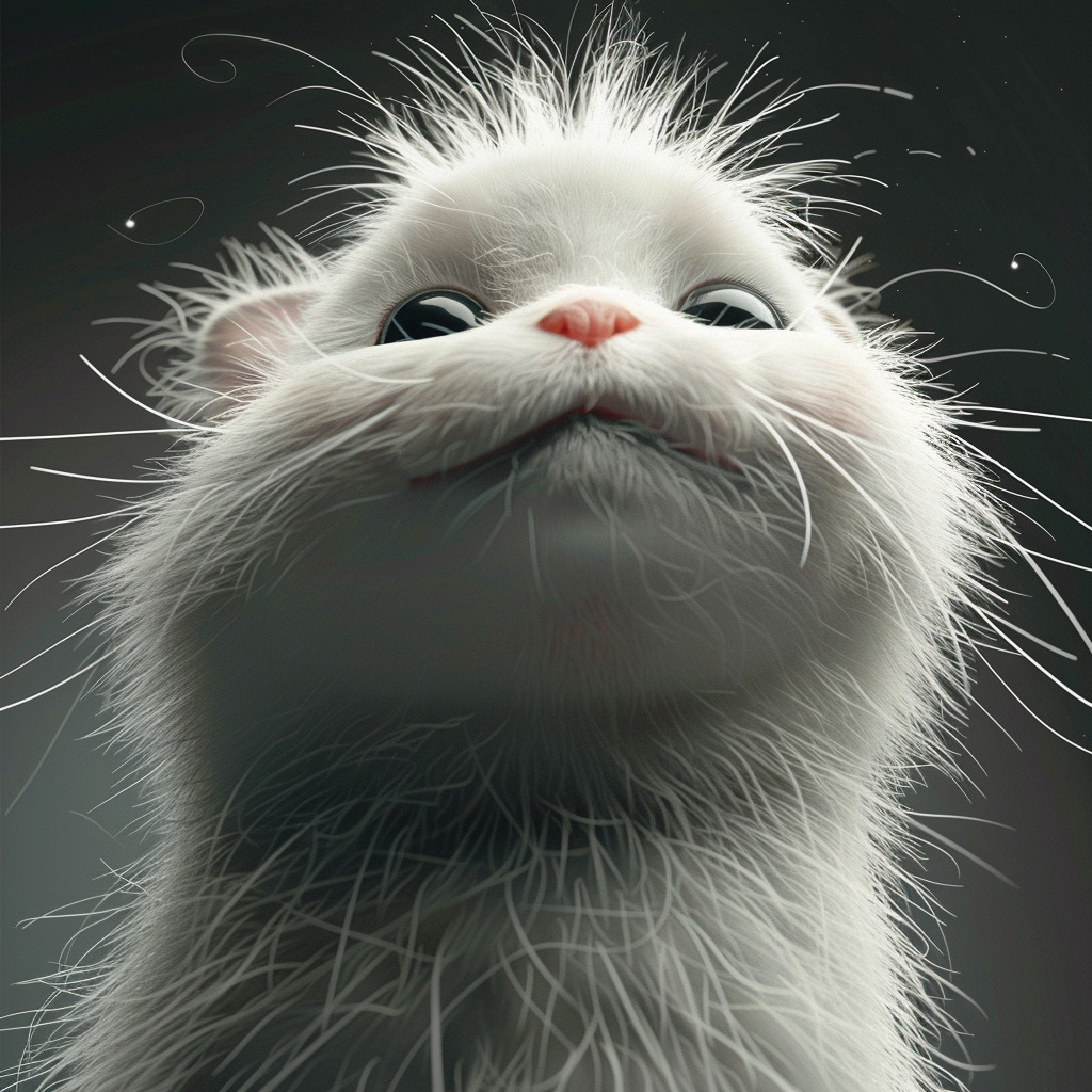 Closeup of the cat, very cute movements, personifi-豆友9907的文本出图 ...