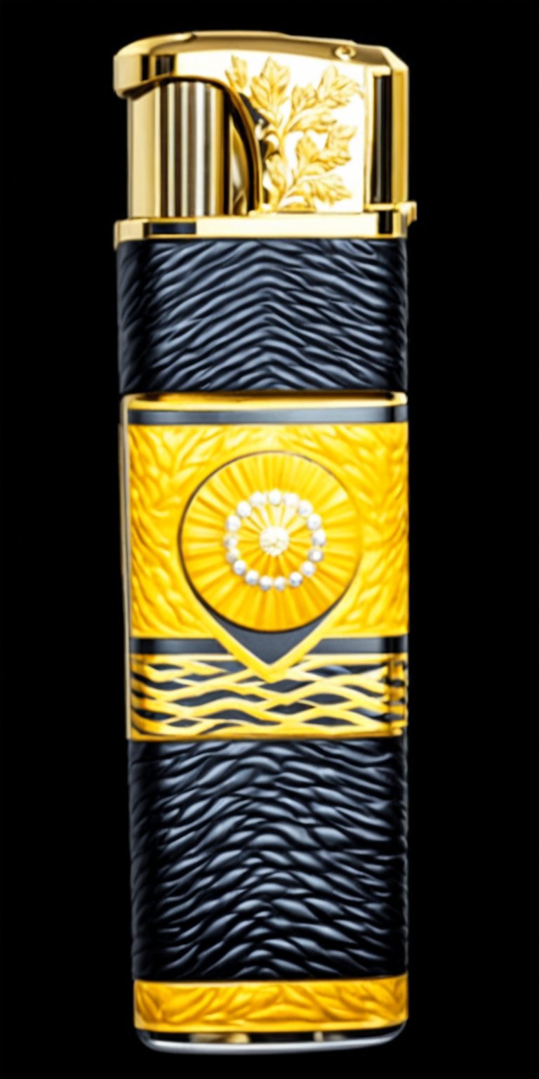 現代貴族打火机，高級，簡約奢華，西方貴族風格,黑背景-豆友TgEc的以图出图-通用模式作品