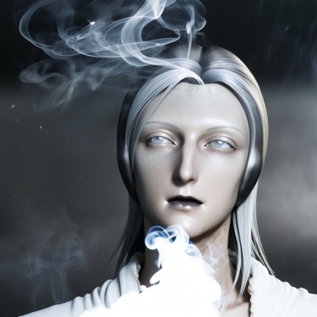 Sephiroth smoking, Final Fantasy VII, Adam's Apple-豆友5735的文本出图-自定义创作作品